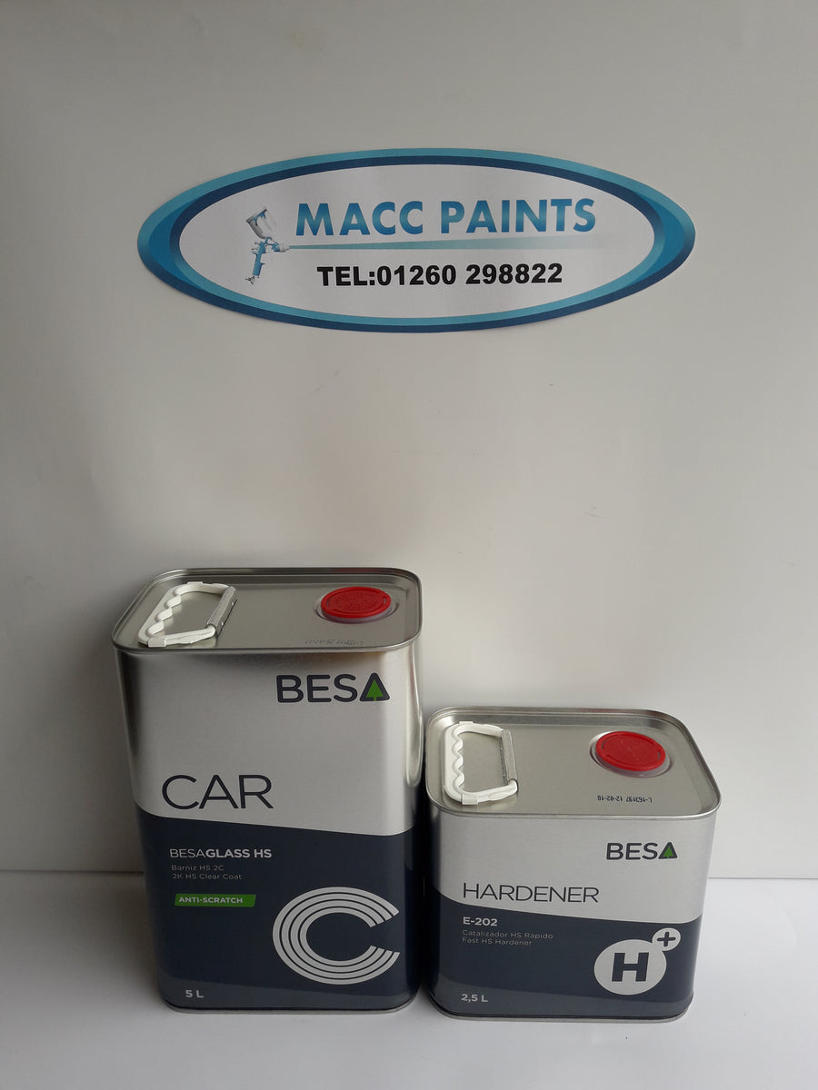 BESA GLASS HS ANTI-SCRATCH 7.5L KIT..NORMAL (E-224) – Macc Paints Ltd