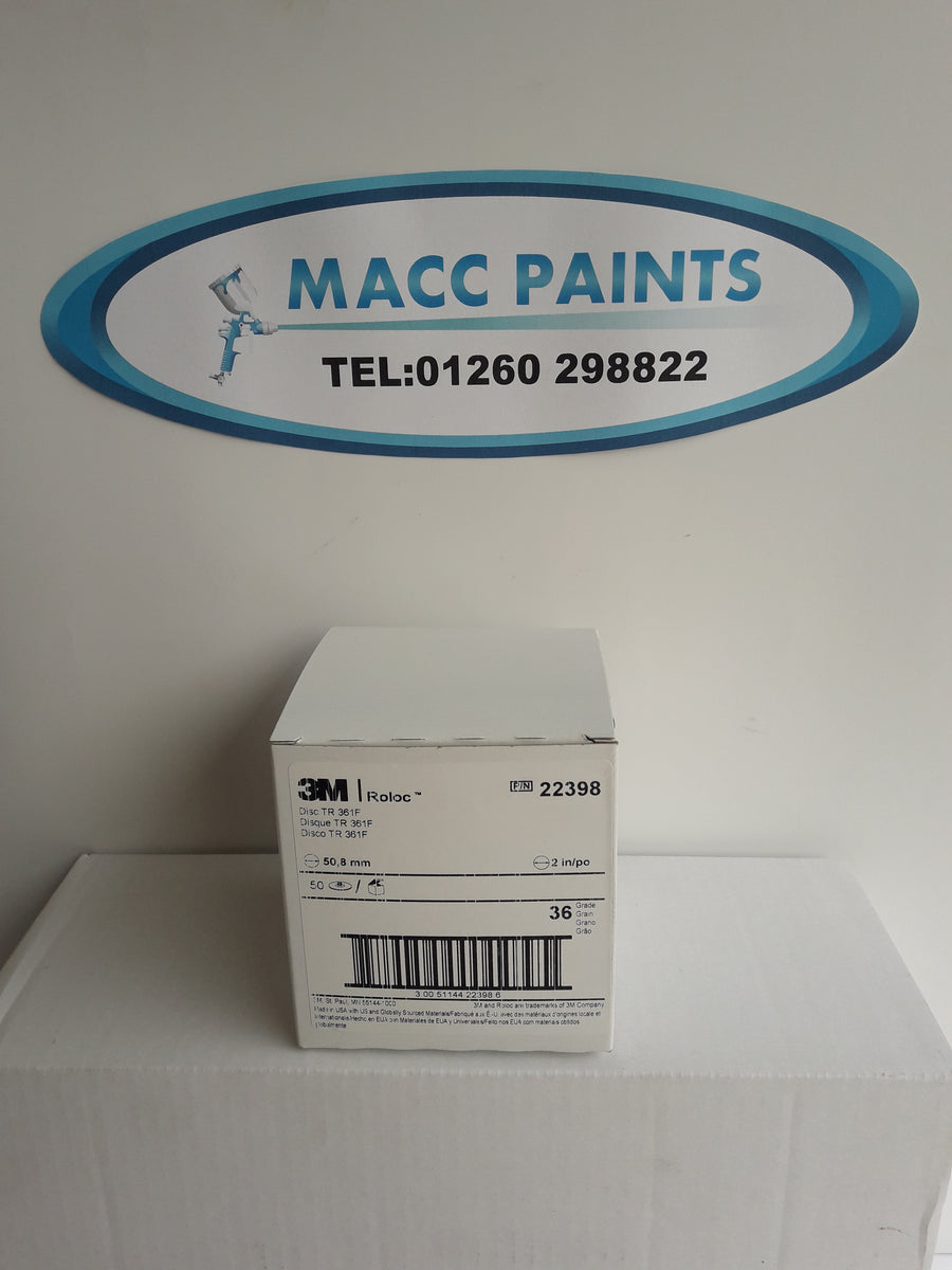 3M 22398 ROLOC DISCS (x50) P36 BROWN – Macc Paints Ltd